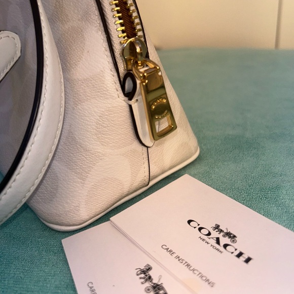 Coach | Bags | Coach 2558 Katy Satchel In Signature Leather White ...
